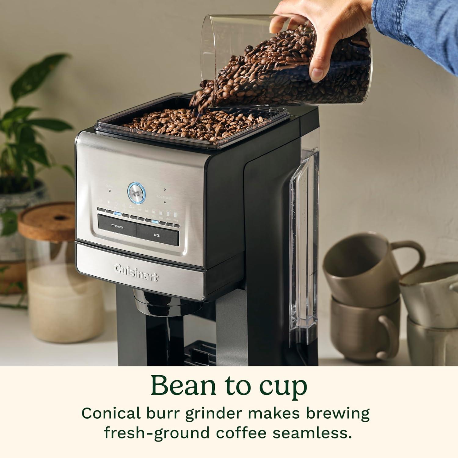 Cuisinart Coffee Maker, Grind and Brew Single Serve Coffee Maker, 6 Cup ...