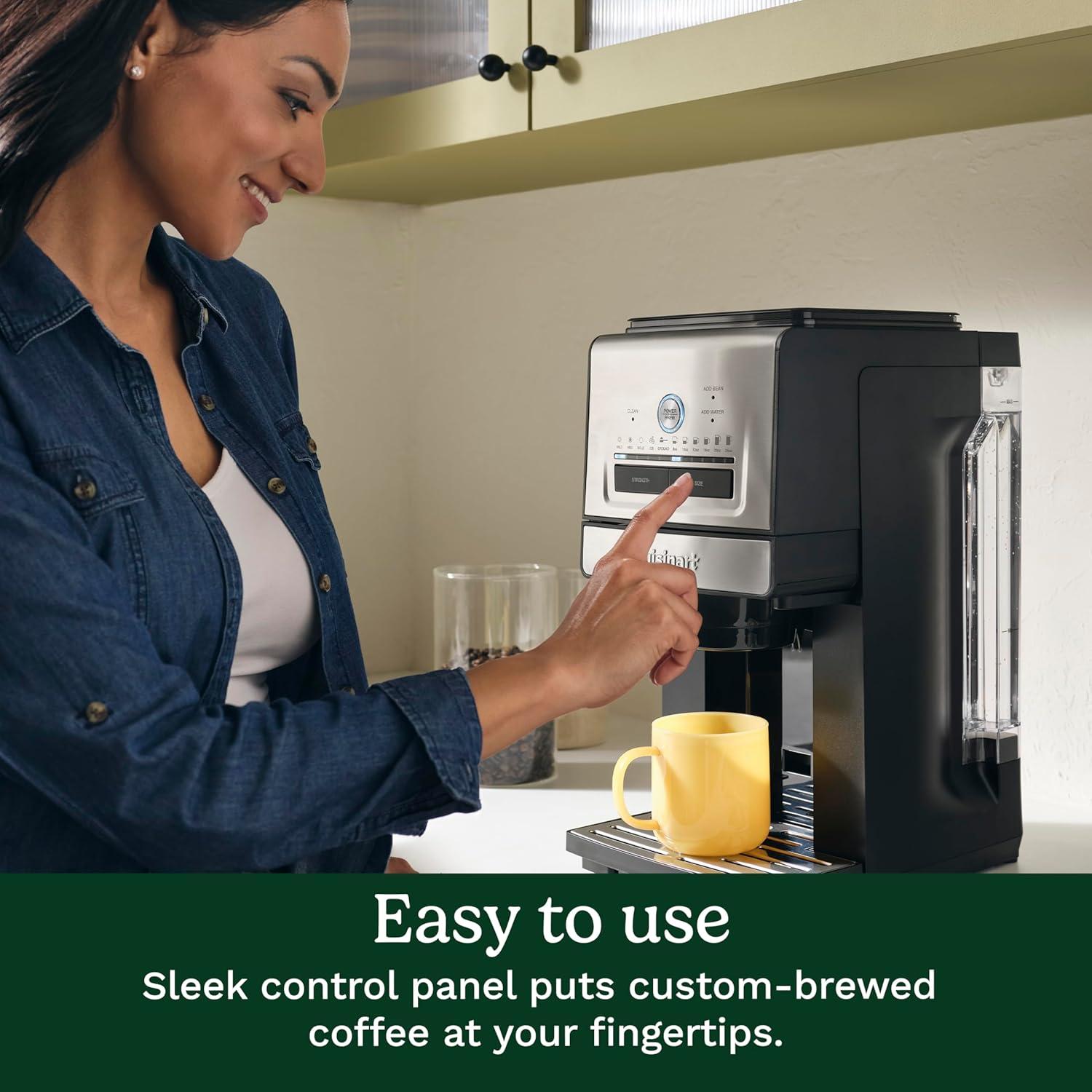 Cuisinart Coffee Maker, Grind and Brew Single Serve Coffee Maker, 6 Cup ...